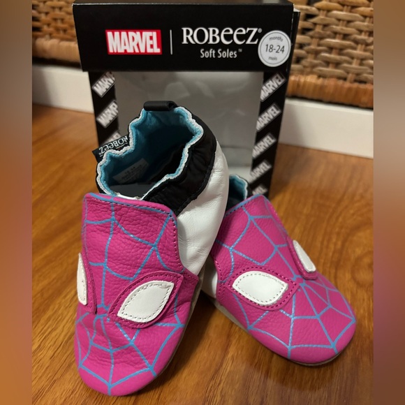 Robeez | Shoes | New Robeez Marvel Baby Soft Soles Shoes Ghost Spider ...